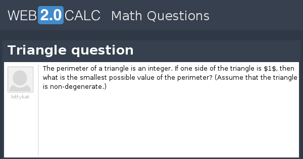 View question - Triangle question