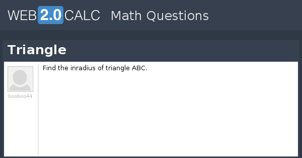 View question - Triangle
