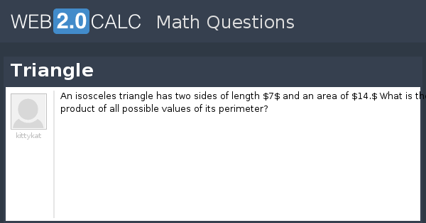 View question - Triangle
