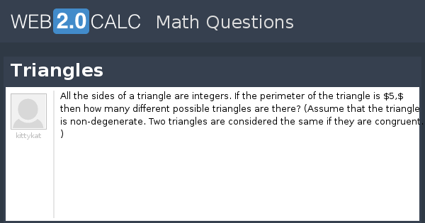 View question - Triangles