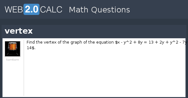 View question - vertex