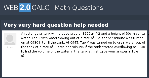 View question - Very very hard question help needed