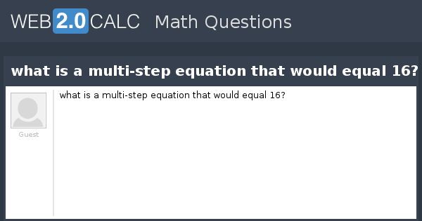 Hard Math Equation That Equals 16 Tessshebaylo hard-math-equation-that-equals-16-tessshebaylo